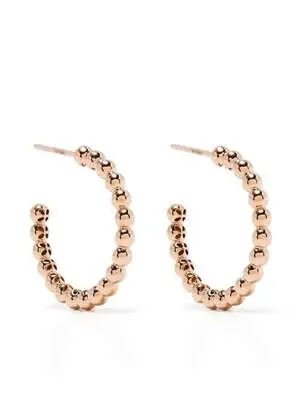 PRAGNELL 18kt Rose Gold Bohemia Hoop Earrings - Pink