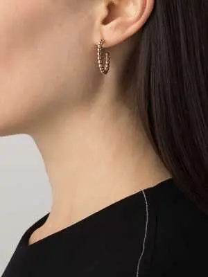 PRAGNELL 18kt Rose Gold Bohemia Hoop Earrings - Pink