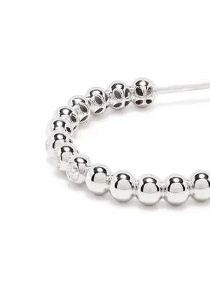 PRAGNELL 18kt White Gold Diamond Hoop Earrings