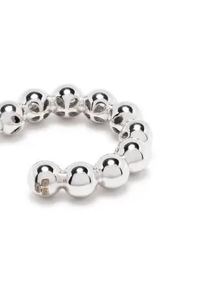 PRAGNELL 18kt White Gold Bohemia Diamond Hoop Earrings - Silver