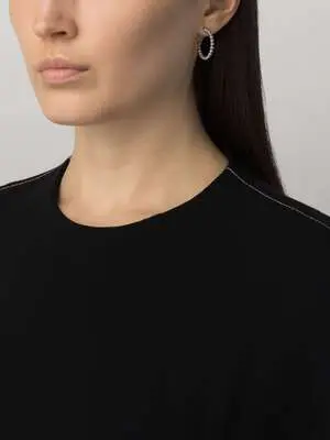 PRAGNELL 18kt White Gold Bohemia Hoop Earrings - Silver