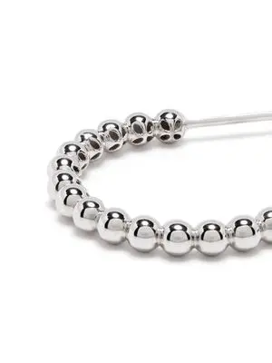 PRAGNELL 18kt White Gold Bohemia Hoop Earrings - Silver
