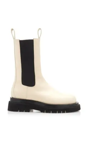 Women's White Lug Sole Boots