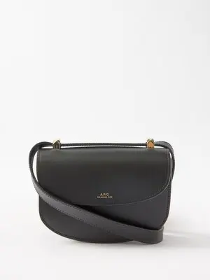 A.p.c. A.P.C. - Genève Mini Leather Cross-body Bag - Womens - Black - ONE SIZE - Black