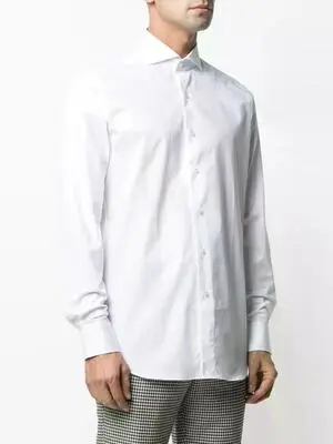XACUS Spread-collar Cotton Shirt
