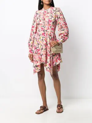 Stella McCartney Floral-print Asymmetric Dress