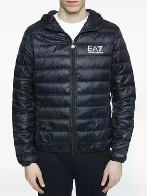 EA7 Quilted Zip Jacket - Blue