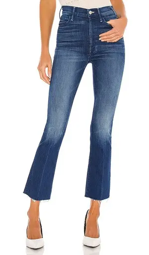 MOTHER MOTHER The Hustler Ankle Fray Jeans Squeeze It