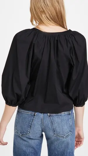Staud Button-down Top - Black