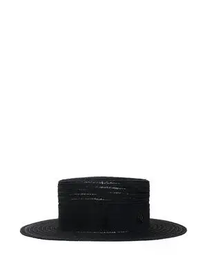MAISON MICHEL Kiki Straw Hat - Black
