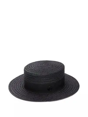 MAISON MICHEL Kiki Straw Hat - Black