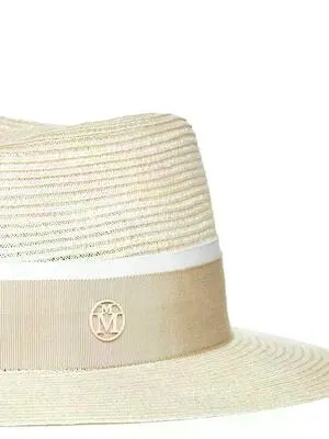 MAISON MICHEL André Straw Fedora Hat