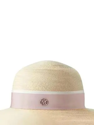 MAISON MICHEL Blanche Straw Capeline Hat