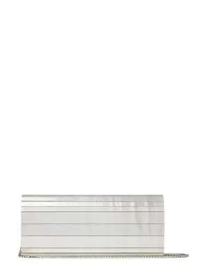 JIMMY CHOO Mother Of Pearl Ribbed Clutch Bag - White