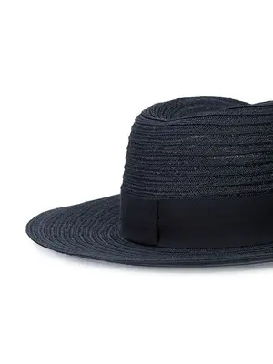 MAISON MICHEL Virginie Straw Fedora Hat