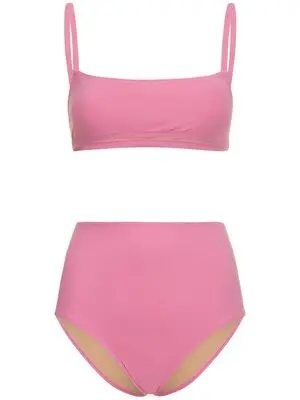 LIDO LIDO Undici Bralette & High Rise Bikini Pink