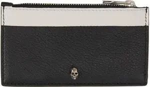 Alexander McQueen Alexander McQueen SSENSE Exclusive Black Small Zip Card Holder - 1098 Black/