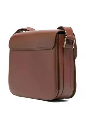 A.p.c. Logo-stamp Shoulder Bag - Brown