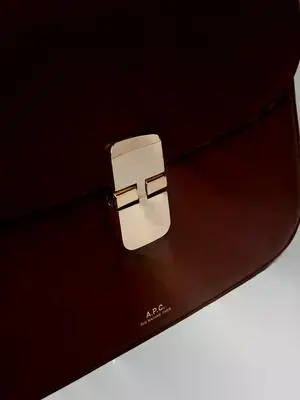 A.p.c. Logo-stamp Shoulder Bag - Brown