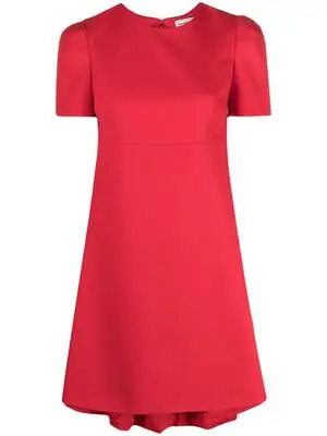 Alexander McQueen Round Neck Short Sleeve Dress
