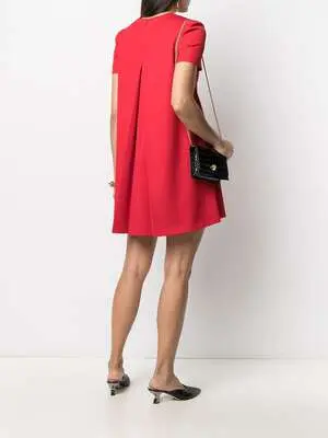 Alexander McQueen Round Neck Short Sleeve Dress