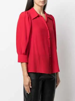 Stella McCartney Pointed Collar Buttoned Blouse