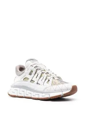 Versace Trigreca Low-top Sneakers With Greca Detailing And Barocco Print