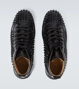 CHRISTIAN LOUBOUTIN Louis Spikes High-top Sneakers