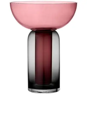 AYTM Torus Vase In Pink - Black & Rose