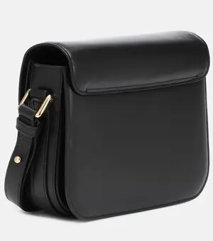 A.p.c. Grace Leather Shoulder Bag - Black