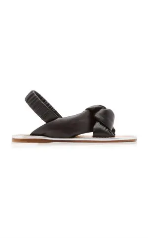 Miu Miu Padded Nappa Leather Sandals - Black