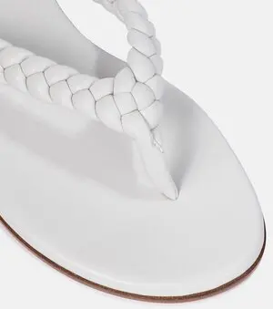 GIANVITO ROSSI Tropea Leather Thong Sandals
