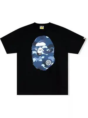 A BATHING APE Gradation Camo Big Ape Head T-shirt - Black