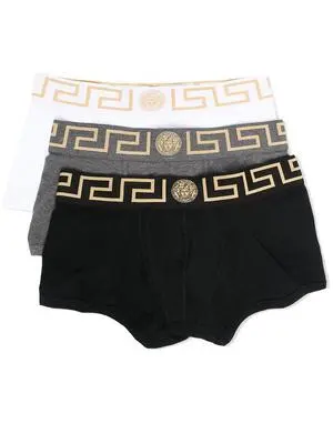 Versace Greca-border Boxer Tri-pack - Black