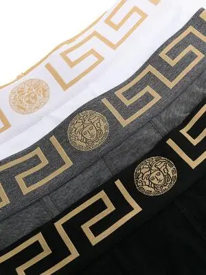 Versace Greca-border Boxer Tri-pack - Black