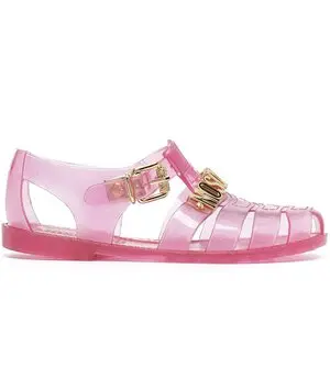 Moschino - Logo-lettering Jelly Sandals