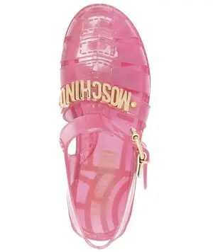 Moschino - Logo-lettering Jelly Sandals