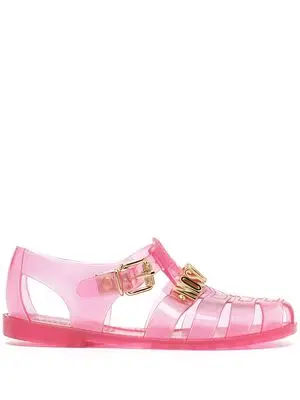 Moschino - Logo-lettering Jelly Sandals