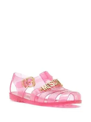 Moschino - Logo-lettering Jelly Sandals