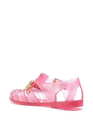 Moschino - Logo-lettering Jelly Sandals