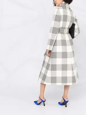 TEMPERLEY LONDON Halcyon Checked Wool-blend Coat