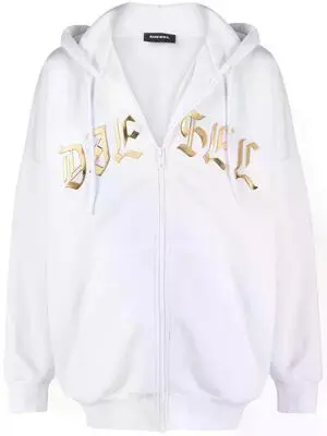 DIESEL® Foil Logo Zip-up Hoodie