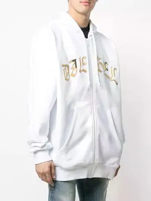 DIESEL® Foil Logo Zip-up Hoodie