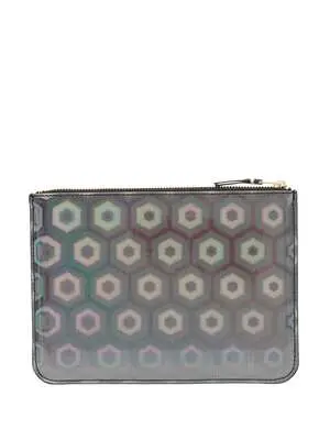 Comme Des Garçons Holographic Hexagonal Pouch - Black