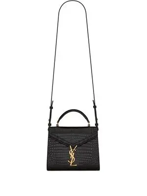 Saint Laurent Mini Cassandra Top Handle Bag Black