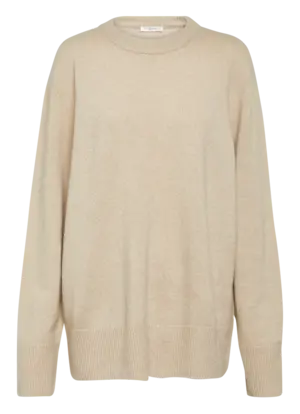 THE ROW Sibem Wool And Cashmere Crewneck Sweater - Beige