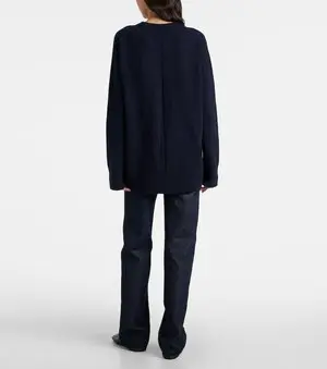 THE ROW Sibem Wool And Cashmere Crewneck Sweater - Blue