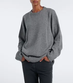 THE ROW Sibem Wool And Cashmere Crewneck Sweater - Grey