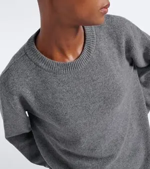 THE ROW Sibem Wool And Cashmere Crewneck Sweater - Grey