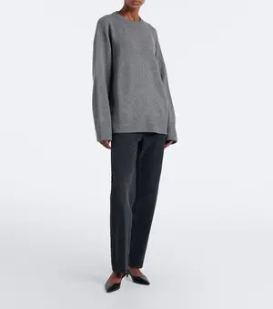 THE ROW Sibem Wool And Cashmere Crewneck Sweater - Grey